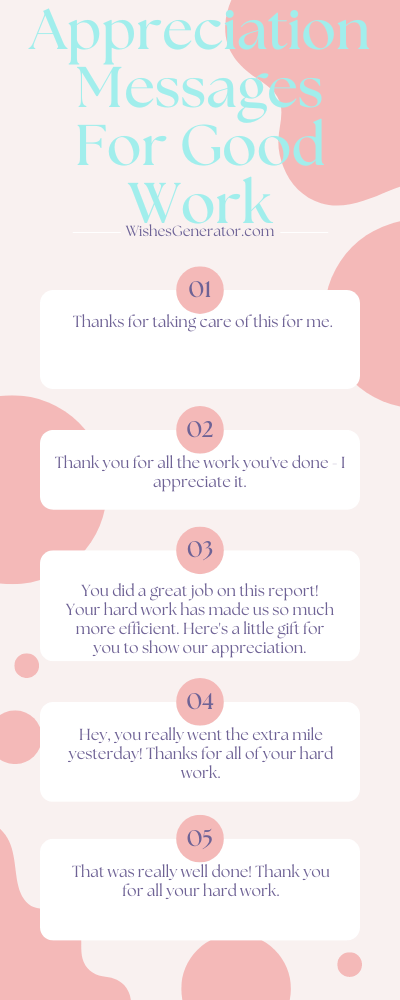 63 Appreciation Messages For Good Work – Job Well Done Messages