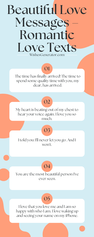 65 Beautiful Love Messages – Romantic Love Texts
