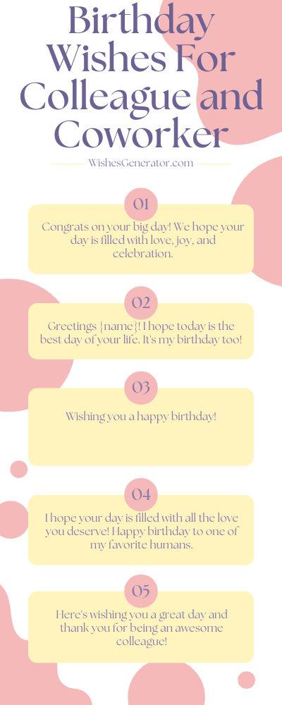 66 Birthday Wishes For Colleague and Coworker