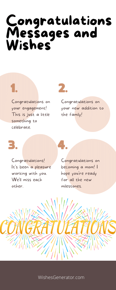 76 Congratulations Messages and Wishes