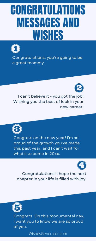 76 Congratulations Messages and Wishes