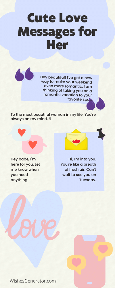 88 Cute Love Messages for Her