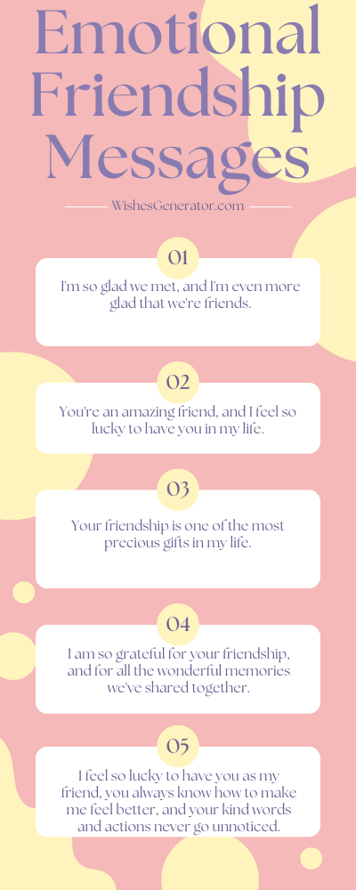 90 Emotional Friendship Messages – Heart Touching Friendship Texts