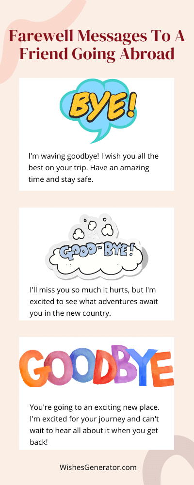 50 Farewell Messages To A Friend Going Abroad