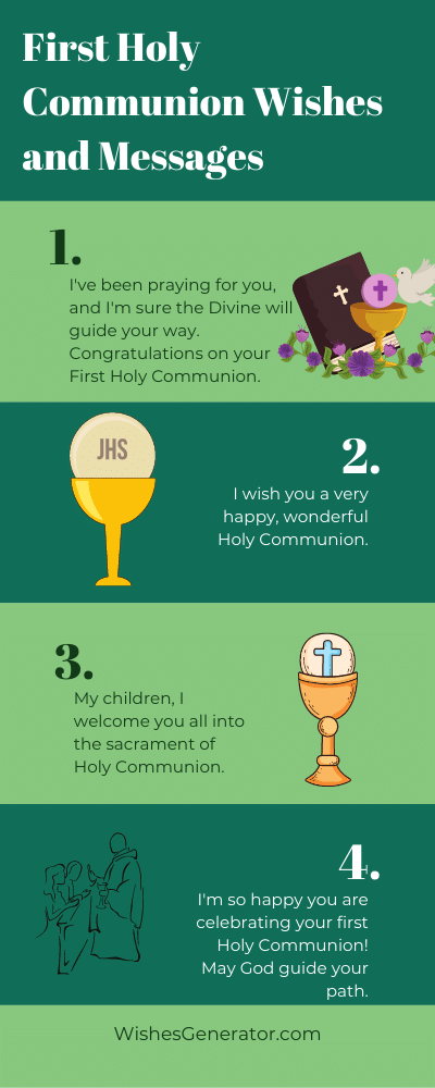 76 First Holy Communion Wishes And Messages