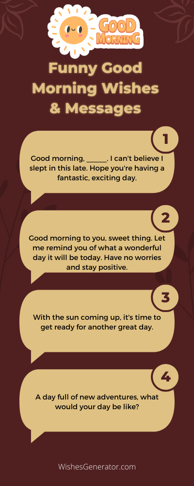 64 Funny Good Morning Wishes & Messages