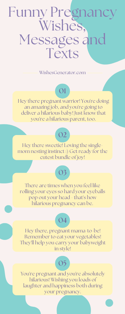 107 Funny Pregnancy Wishes, Messages and Texts