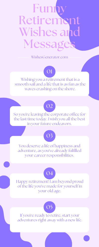 50 Funny Retirement Wishes and Messages