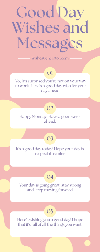 69 Good Day Wishes and Messages