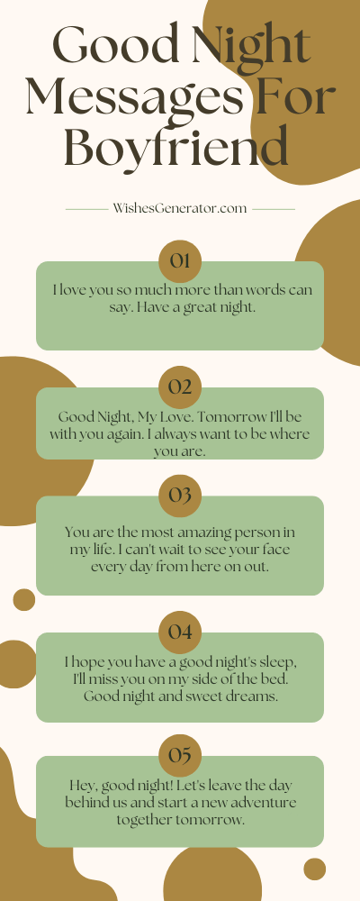 69 Good Night Messages For Boyfriend – Romantic Text for Him