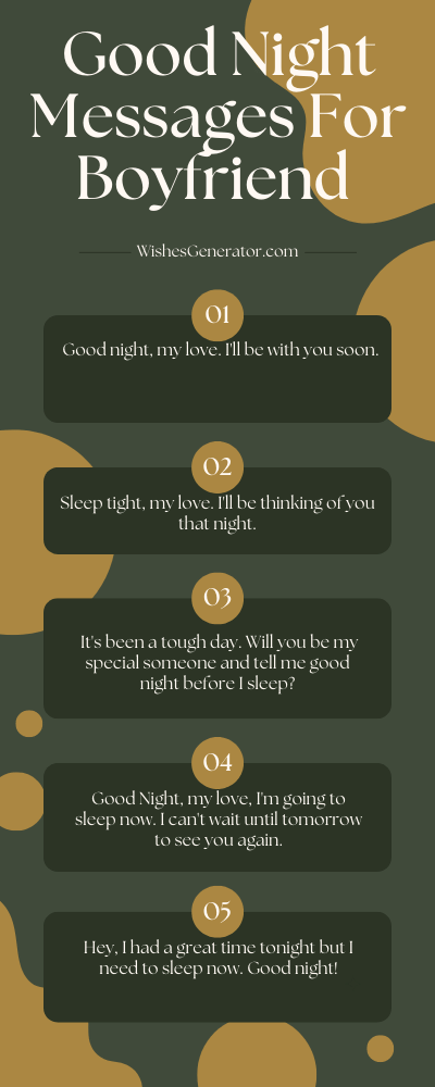 69 Good Night Messages For Boyfriend – Romantic Text for Him