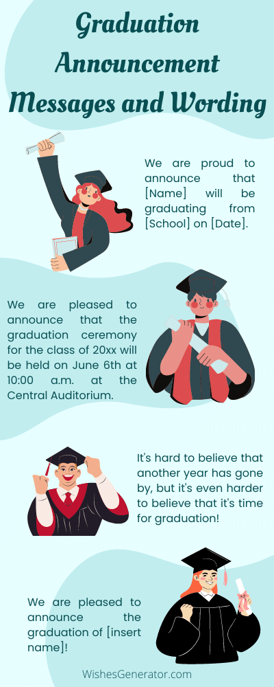 51 Graduation Announcement Messages and Wording