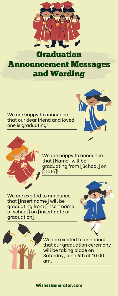 51 Graduation Announcement Messages and Wording