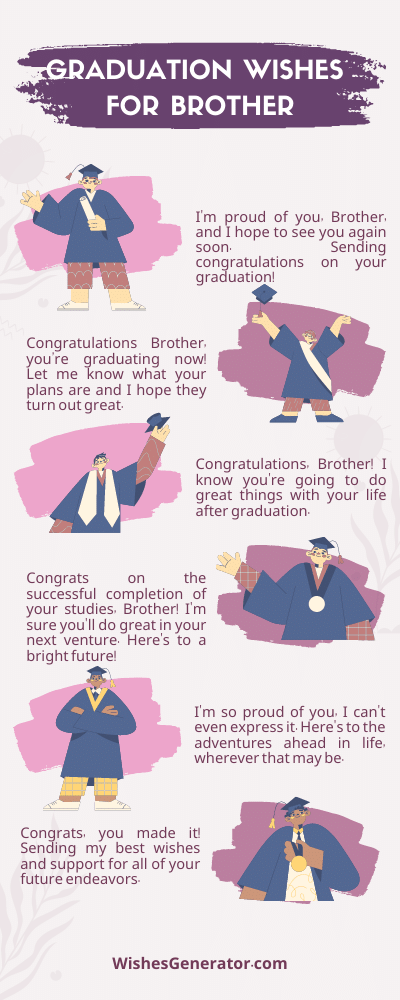 57 Graduation Wishes for Brother – Congratulations Messages