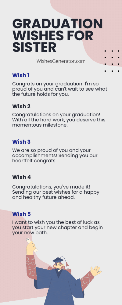 63 Graduation Wishes for Sister – Congratulation Messages