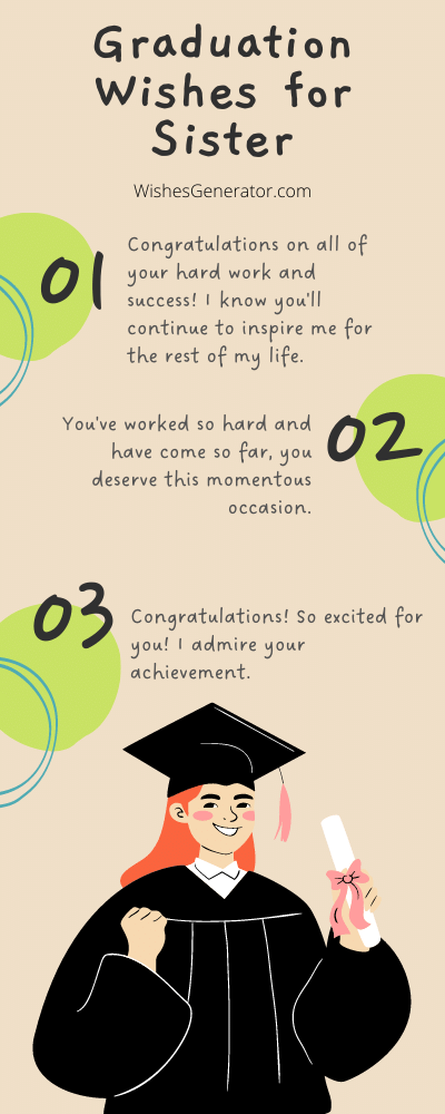 63 Graduation Wishes for Sister – Congratulation Messages