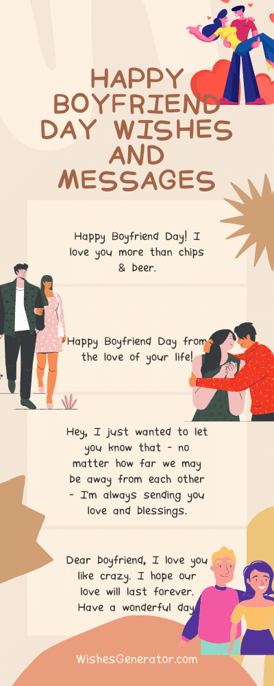 64 Happy Boyfriend Day Wishes and Messages