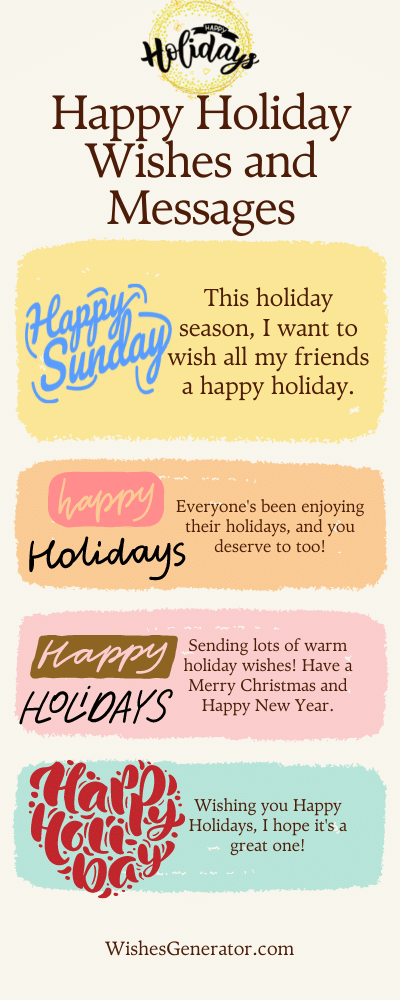 78 Happy Holiday Wishes and Messages
