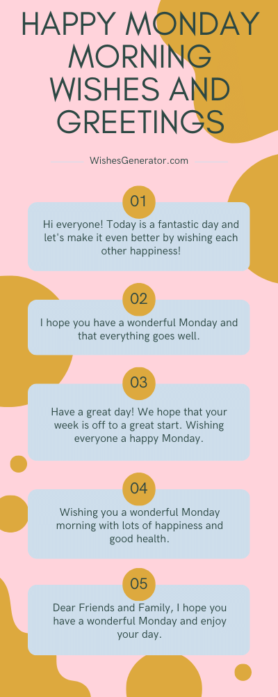 124 Happy Monday Morning Wishes and Greetings