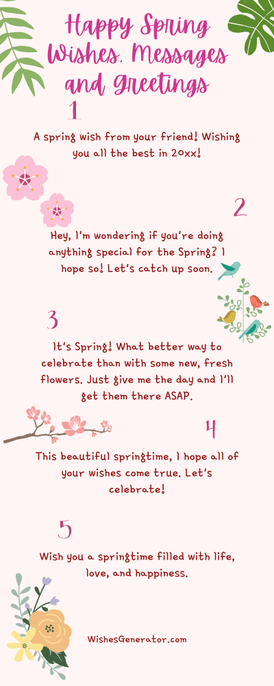 66 Happy Spring Wishes, Messages and Greetings