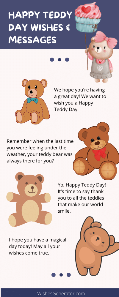 70 Happy Teddy Day Wishes & Messages