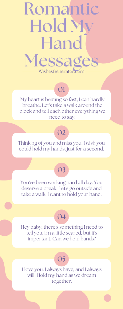 53 Holding Hand Messages – Romantic Hold My Hand Messages