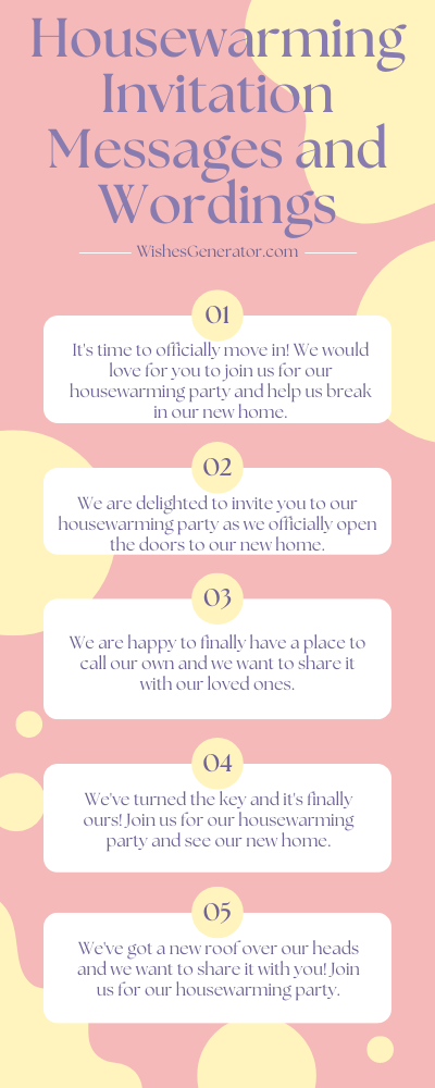 53 Housewarming Invitation Messages and Wordings