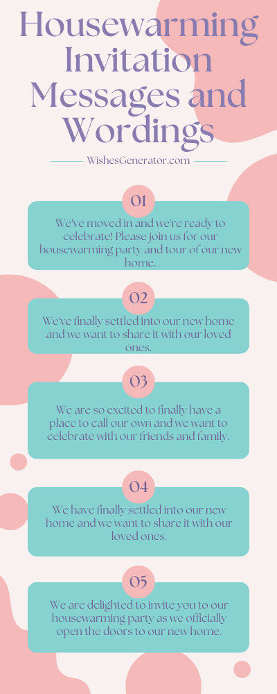 53 Housewarming Invitation Messages and Wordings