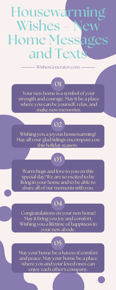 45 Housewarming Wishes – New Home Messages and Texts