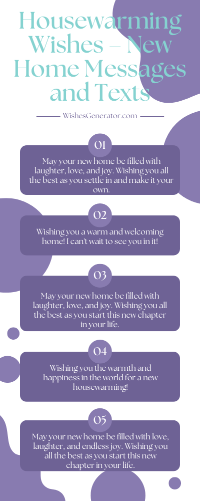 45 Housewarming Wishes – New Home Messages and Texts