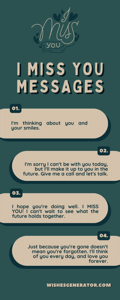 57 I Miss You Messages
