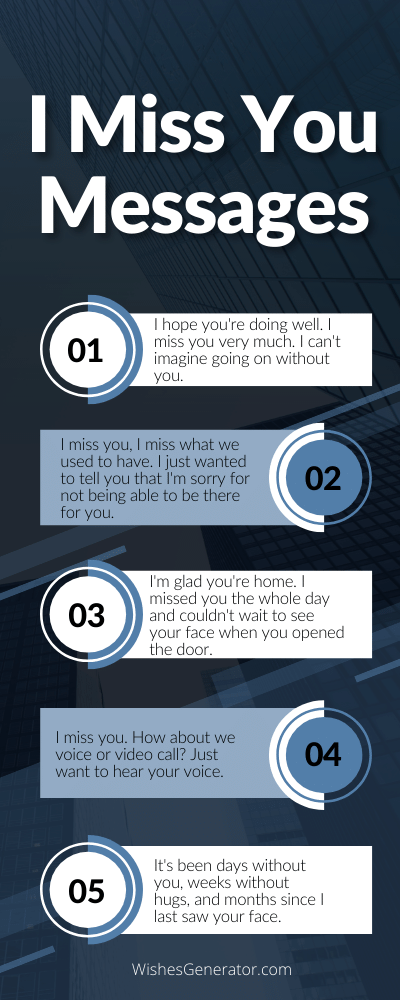 57 I Miss You Messages