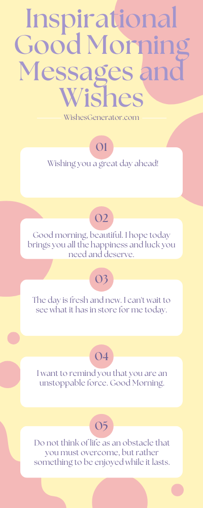 60 Inspirational Good Morning Messages and Wishes