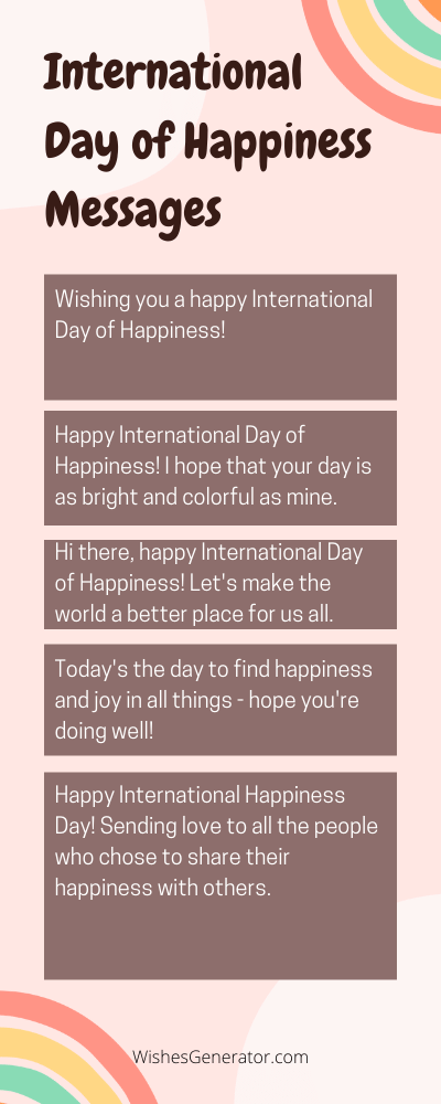 79 International Day of Happiness Messages