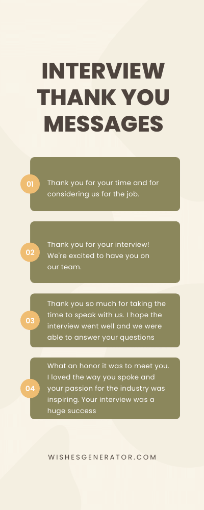 65 Interview Thank You Messages