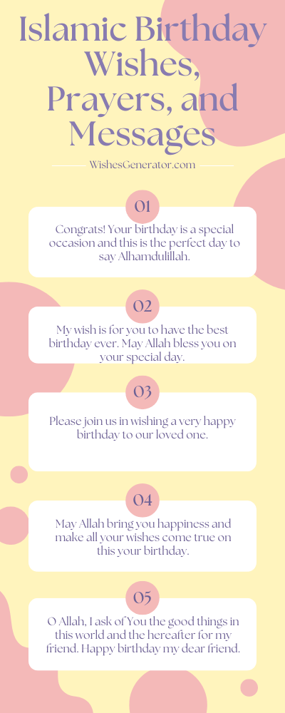 58 Islamic Birthday Wishes, Prayers, and Messages