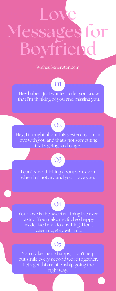 68 Love Messages for Boyfriend – Sweet and Romantic