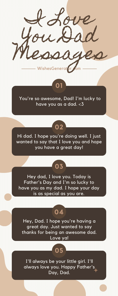 49 Love Messages for Dad – I Love You Dad Messages