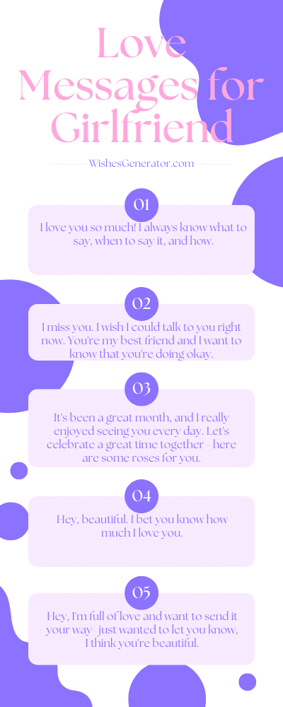 68 Love Messages for Girlfriend