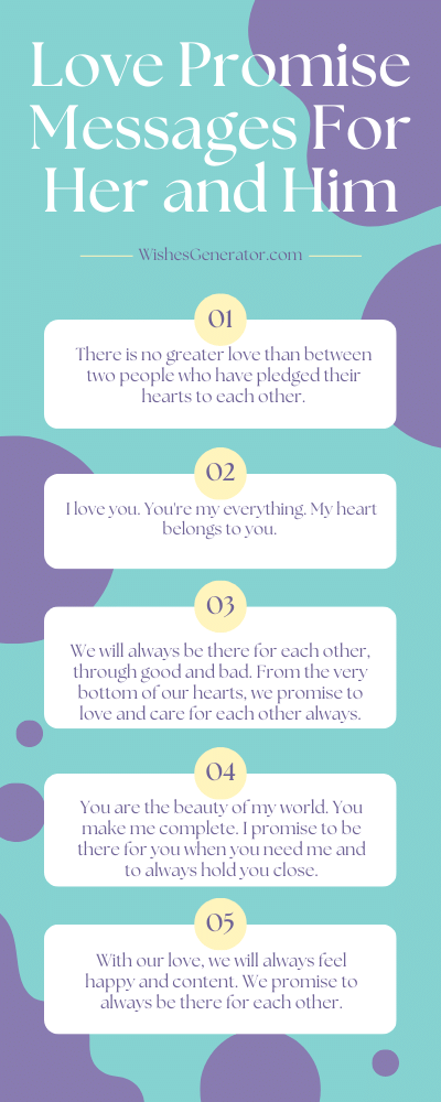 113 Love Promise Messages For Her and/or Him