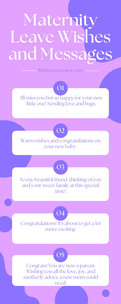 60 Maternity Leave Wishes and Messages