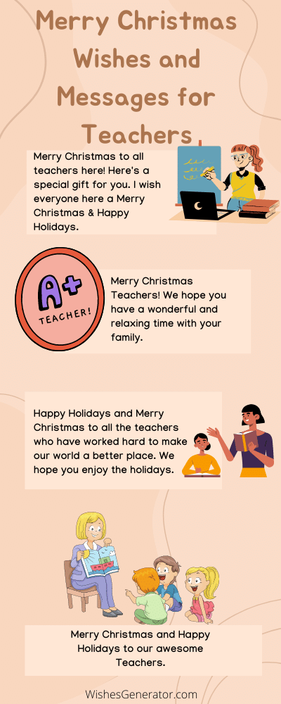 77 Merry Christmas Wishes and Messages for Teachers