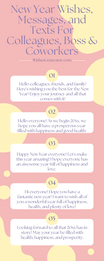 123 New Year Wishes, Messages, and Texts For Colleagues, Boss & Coworkers 2