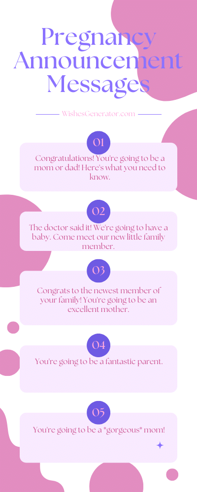 64 Pregnancy Announcement Messages and Wording
