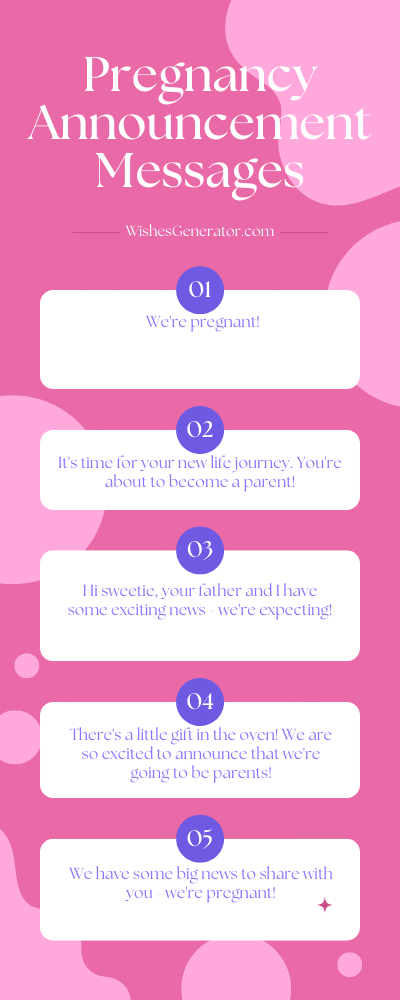 64 Pregnancy Announcement Messages and Wording