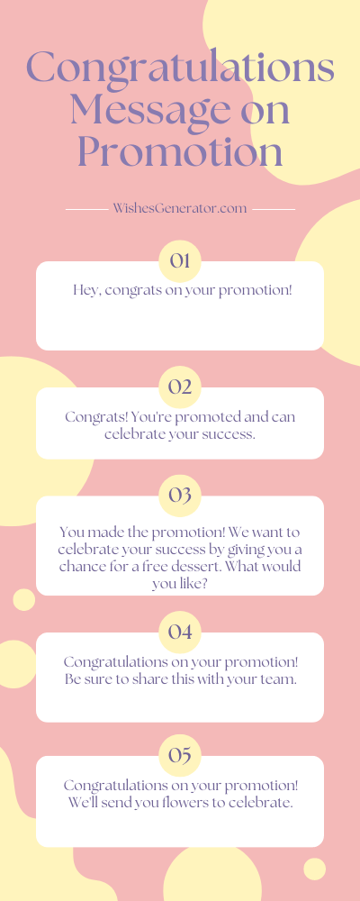 74 Promotion Wishes – Congratulations Message on Promotion
