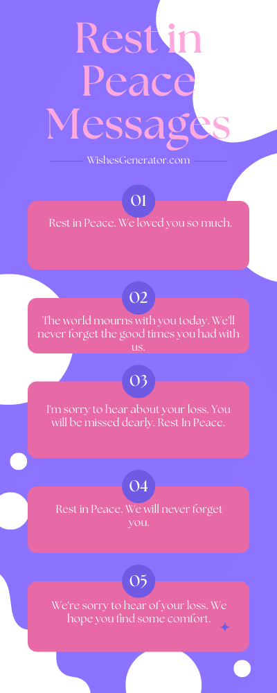 77 Rest in Peace Messages and RIP Messages