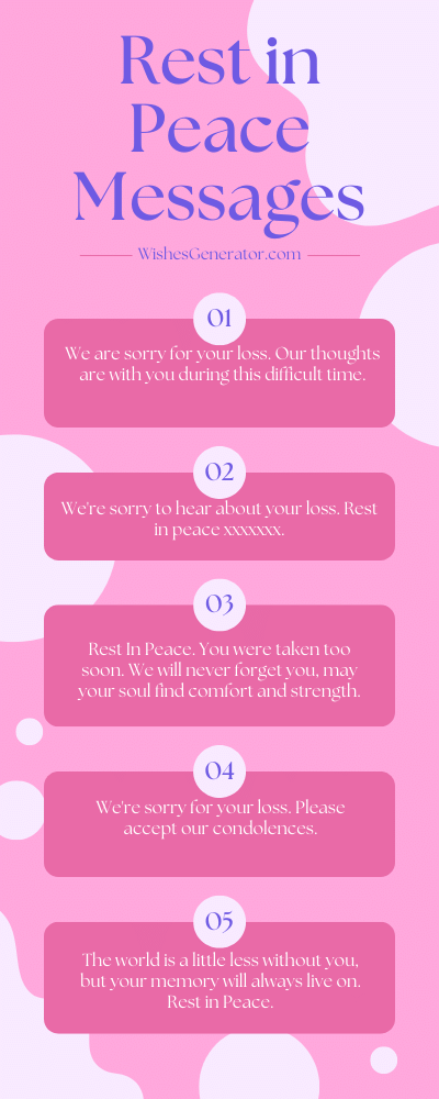 77 Rest in Peace Messages and RIP Messages