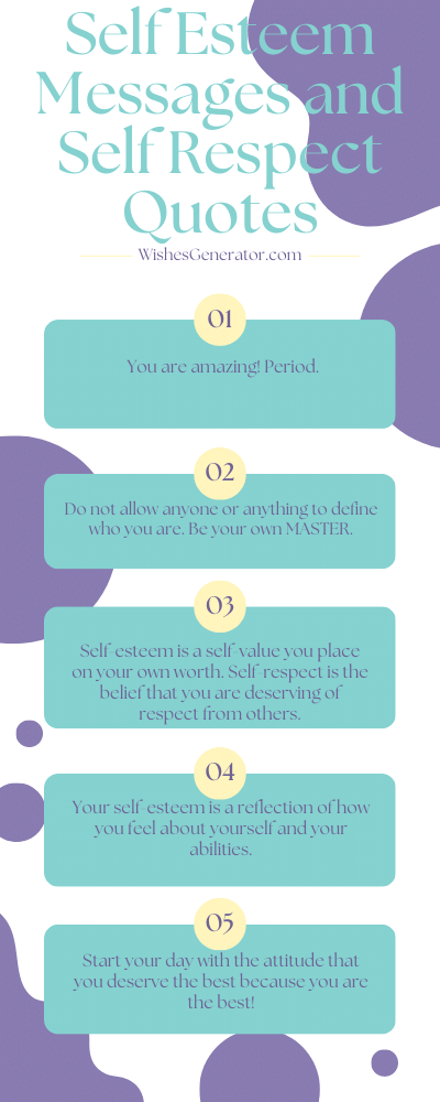 126 Self Esteem Messages and Self Respect Quotes