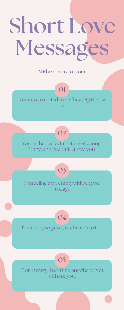 92 Short Love Messages – Cute Love Text